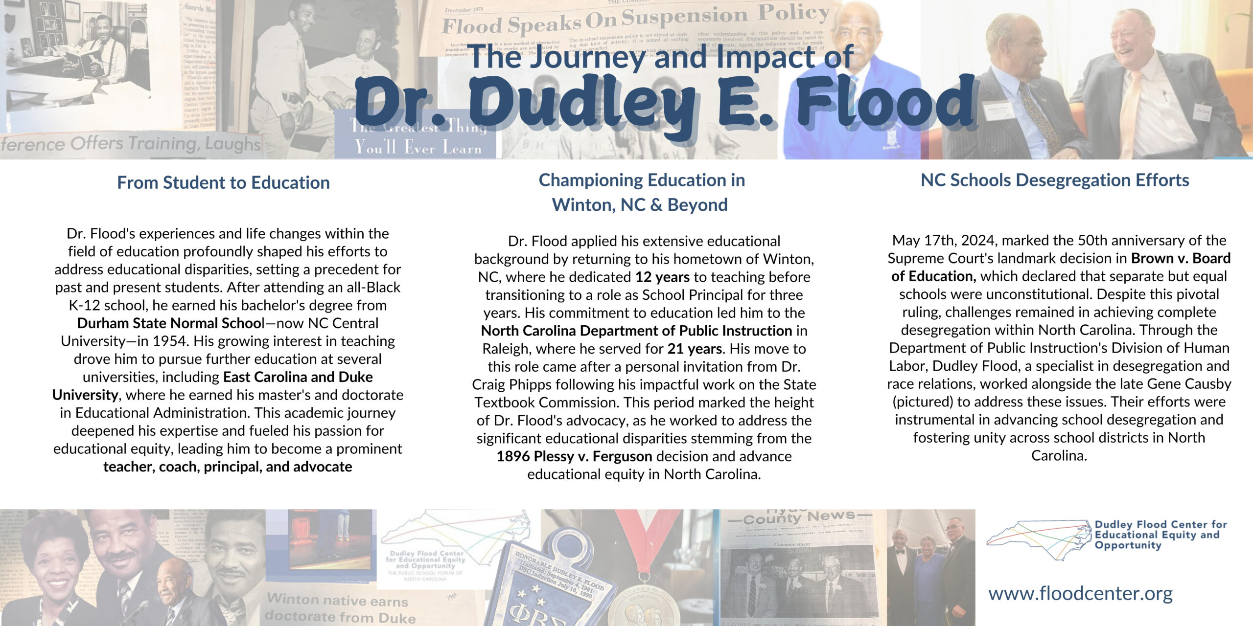 The Journey and Impact of Dr. Dudley E. Flood - Dudley Flood Center for ...